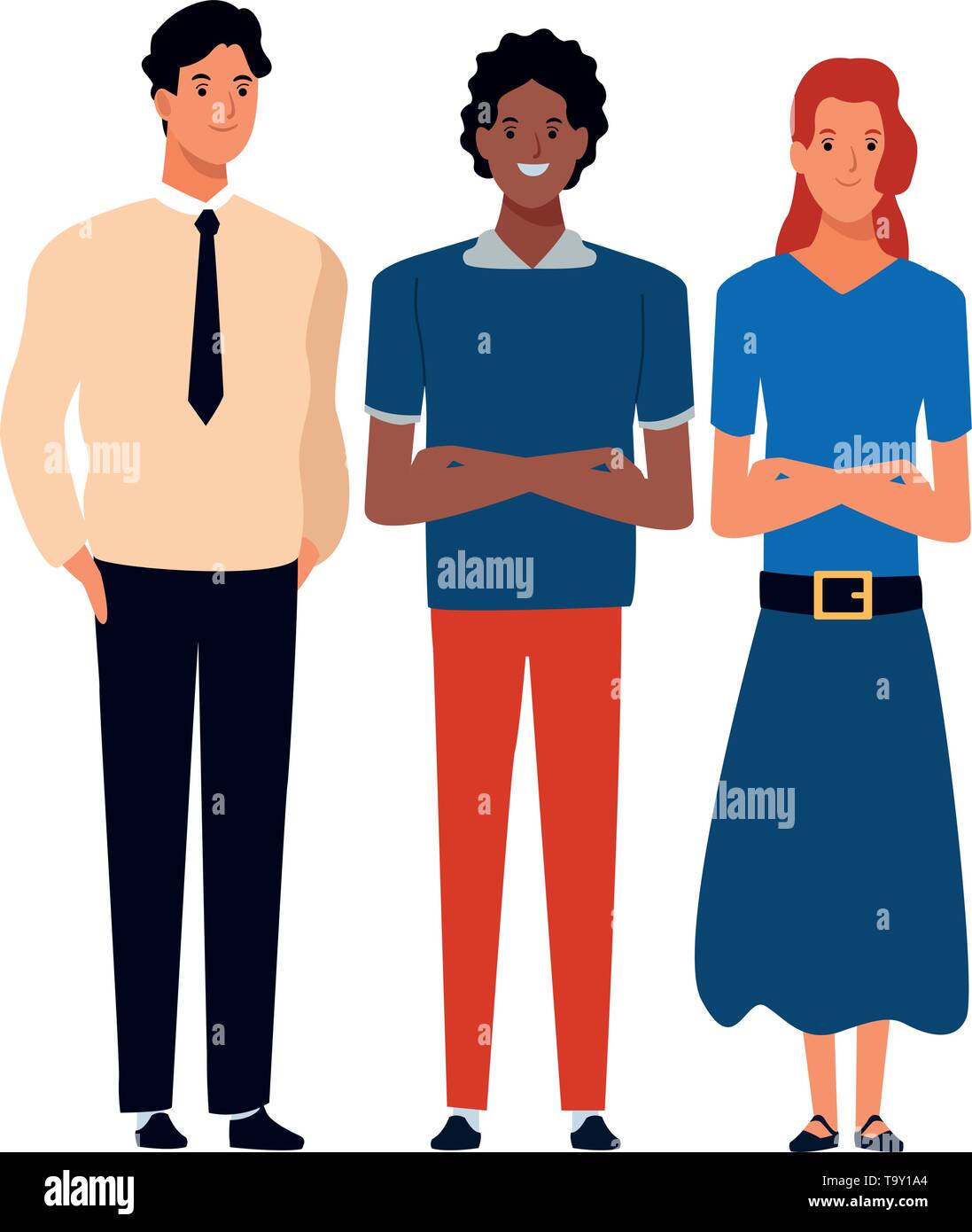 group of people avatar cartoon character Stock Vector Image & Art - Alamy