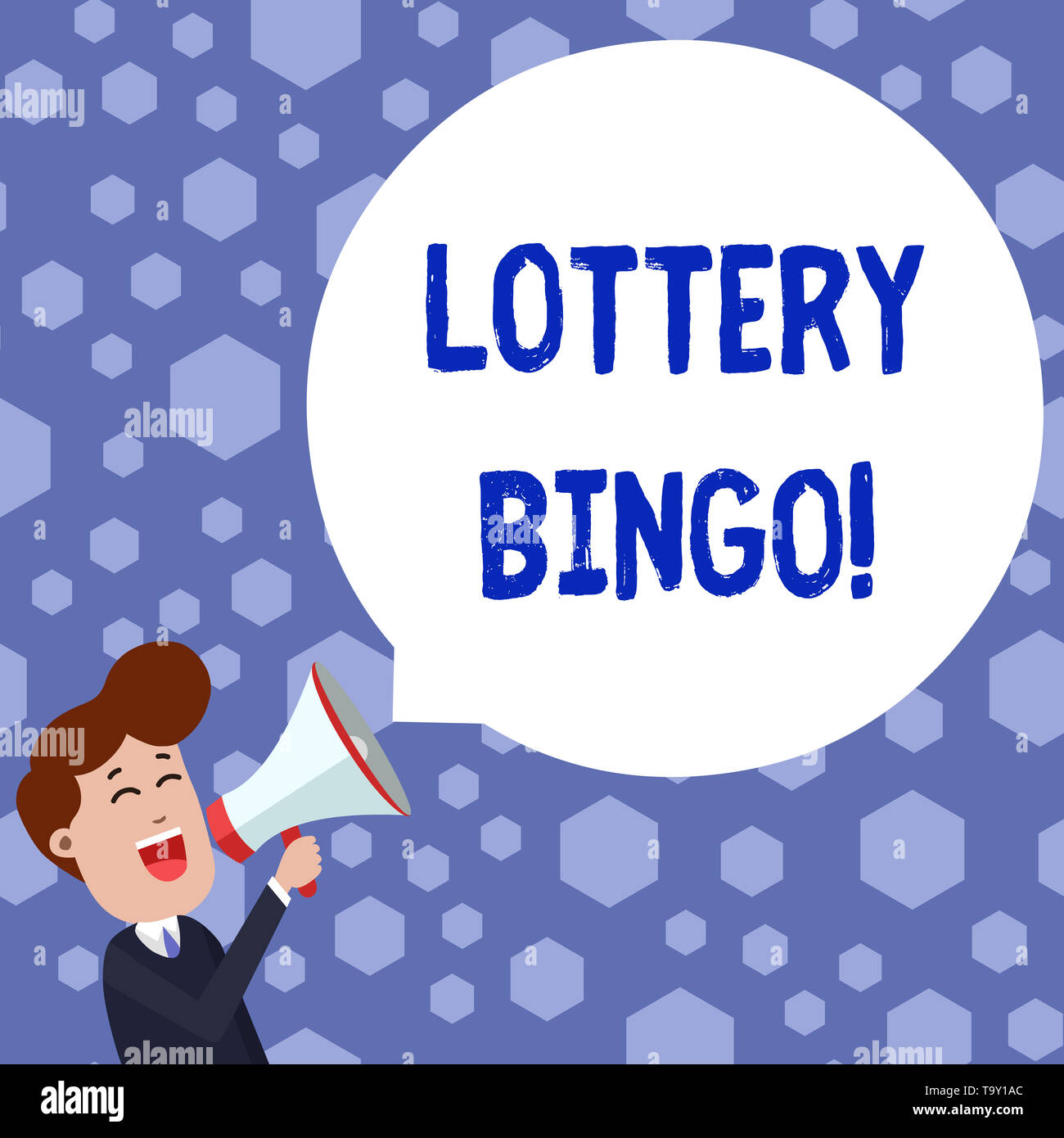 Text sign showing Lottery Bingo. Business photo showcasing game of ...