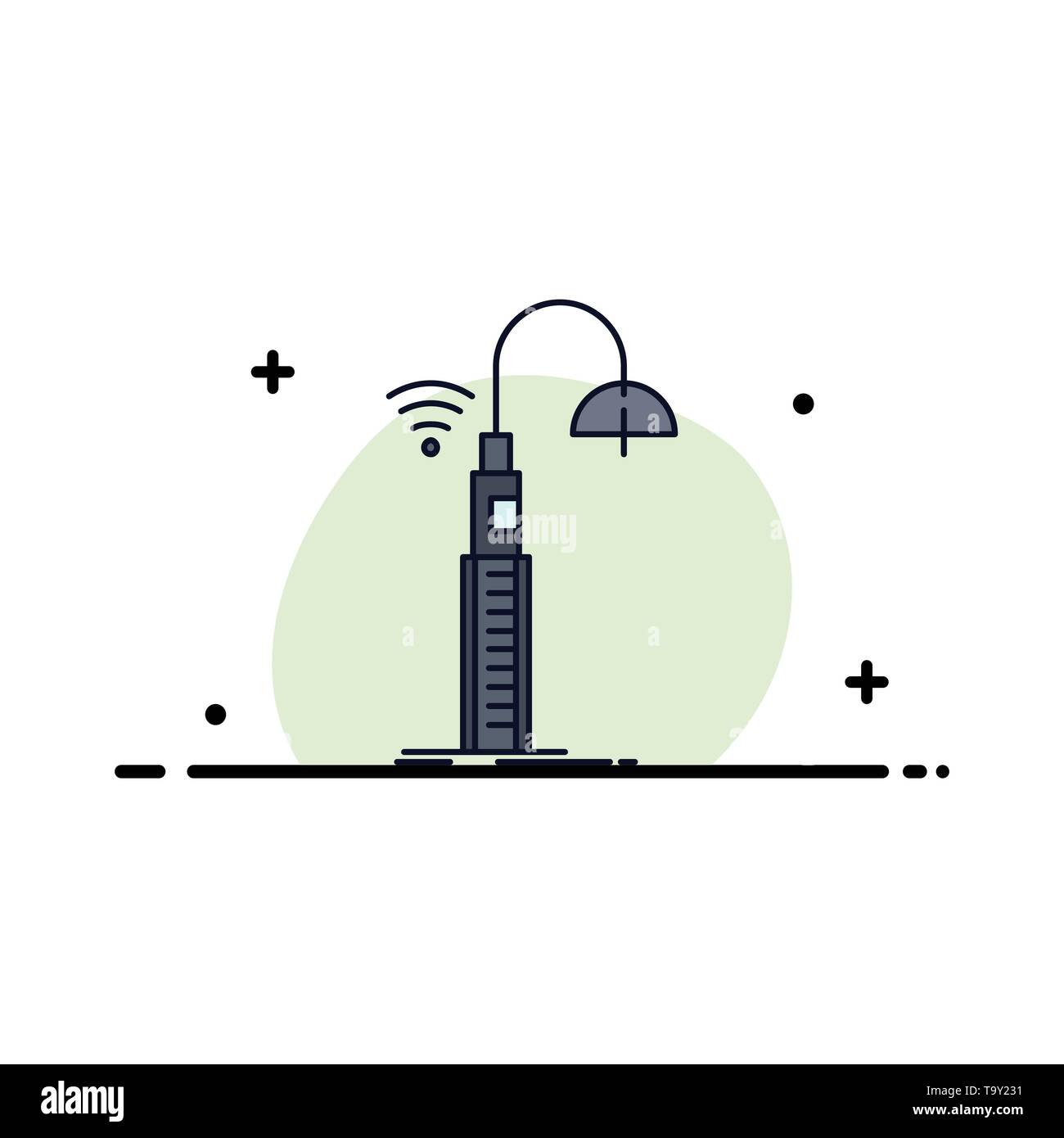 Smart street lights Stock Vector Images - Alamy