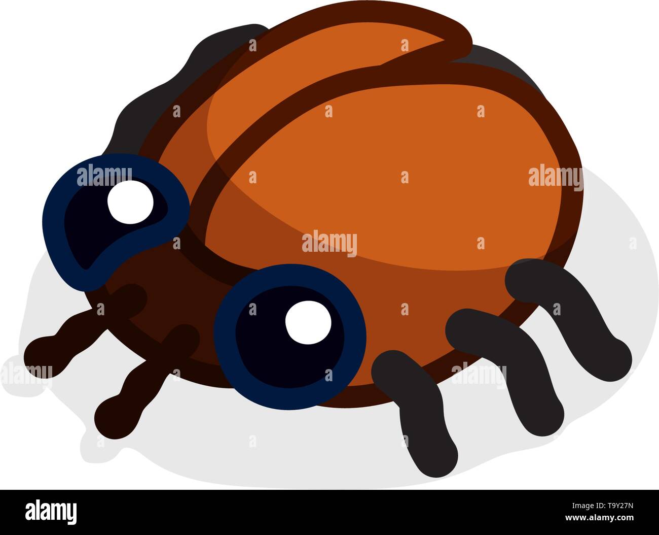 vector cute cartoon insect clip art beetle Stock Vector Image & Art - Alamy