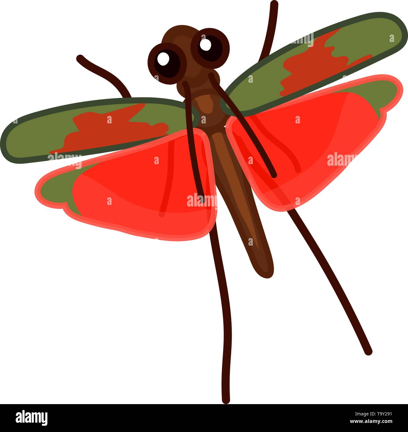 vector cute cartoon insect clip art grasshopper Stock Vector Image ...