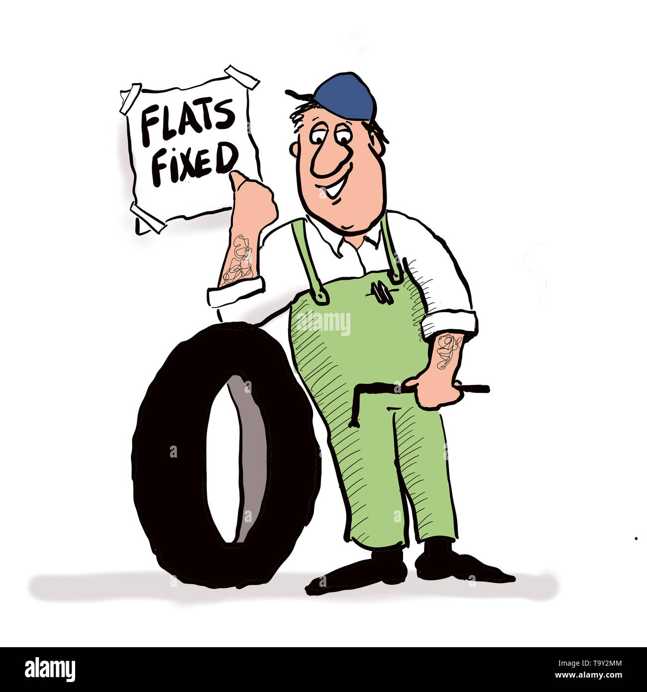 Flats fixed cartoon hi-res stock photography and images - Alamy
