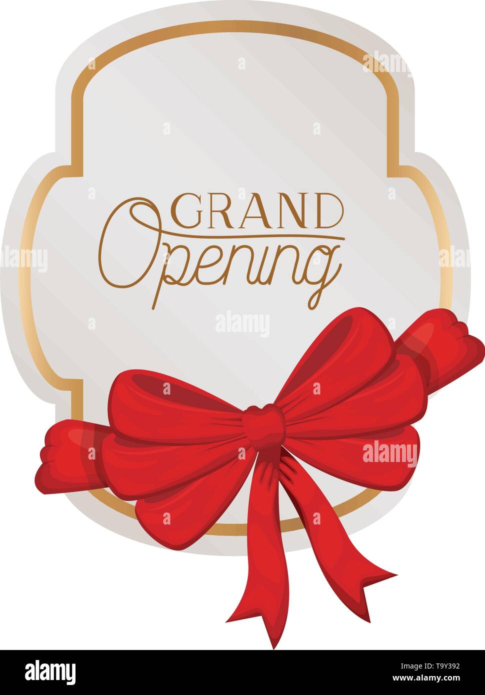 frame and ribbon with label grand opening Stock Vector Image & Art - Alamy