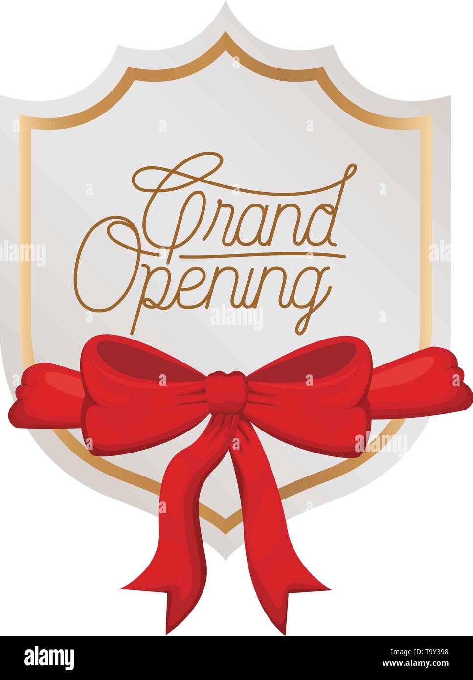 frame and ribbon with label grand opening Stock Vector Image & Art - Alamy