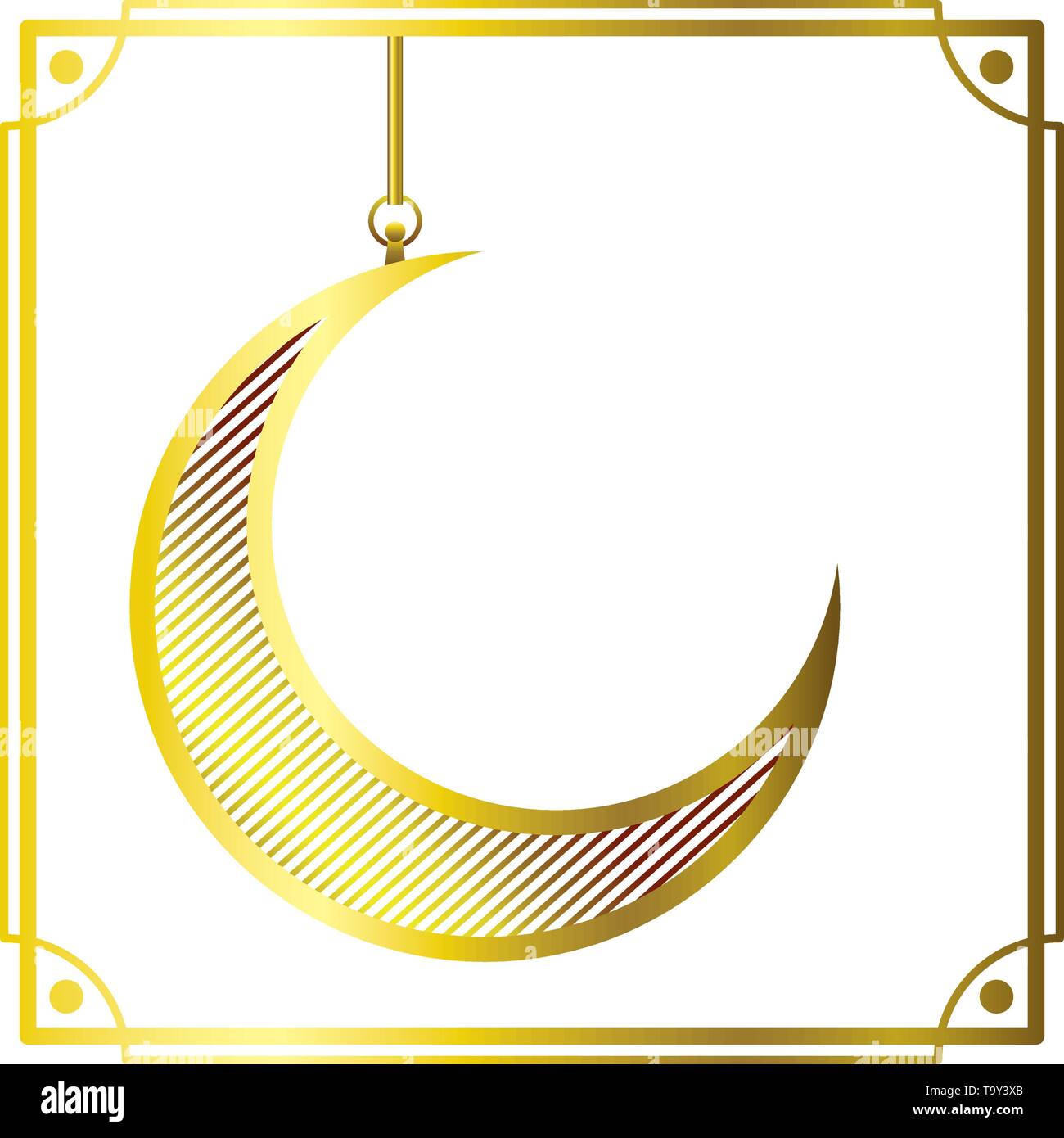 moon hanging isolated icon Stock Vector Image & Art - Alamy