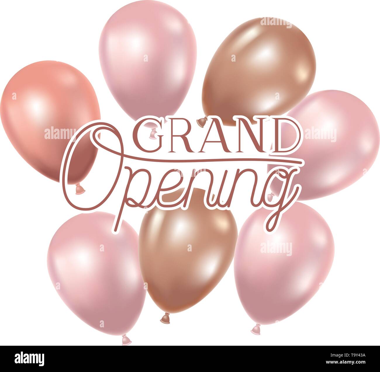 Grand opening invitation label lettering hi-res stock photography and ...