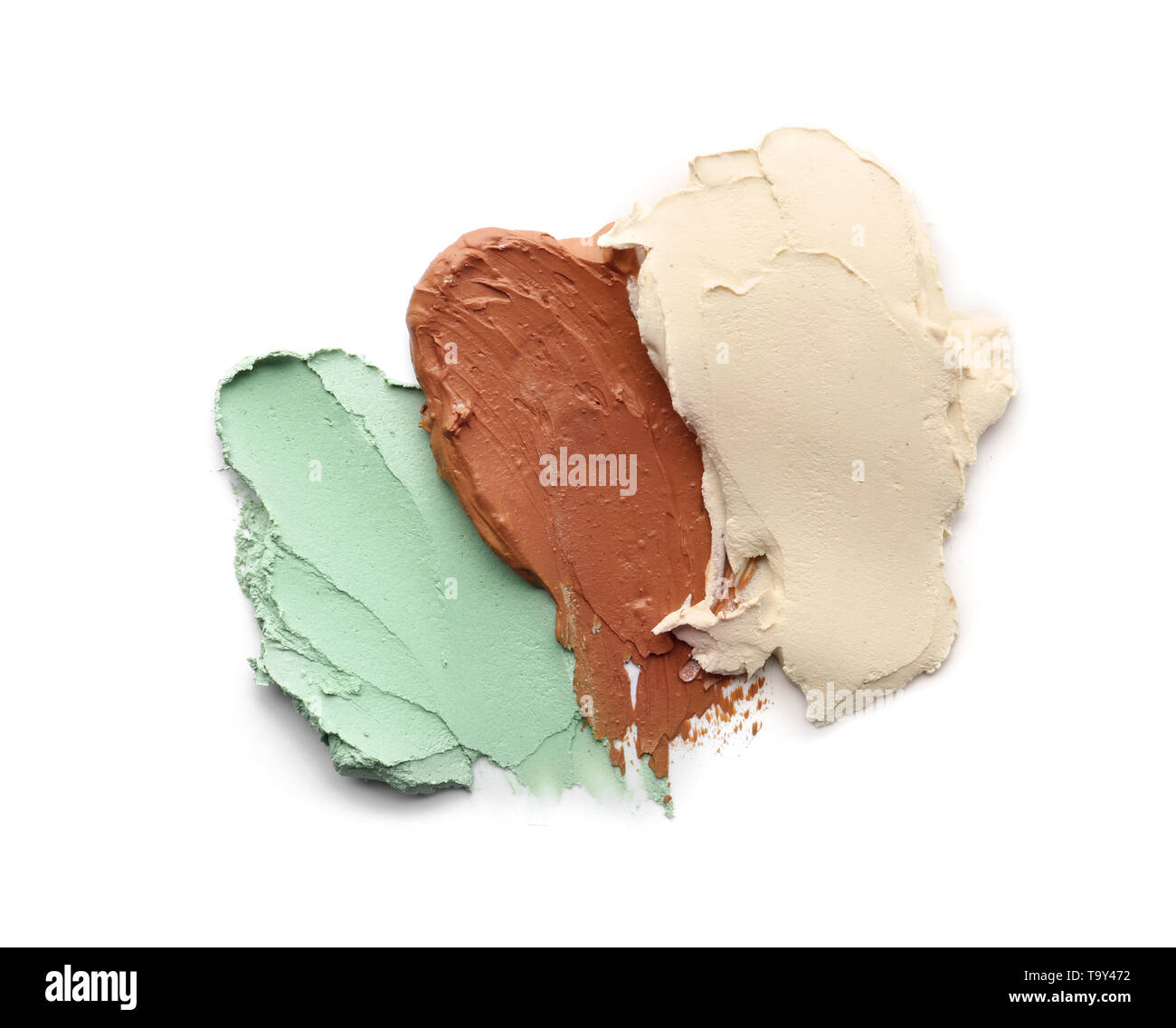 Samples of facial masks on white background Stock Photo - Alamy