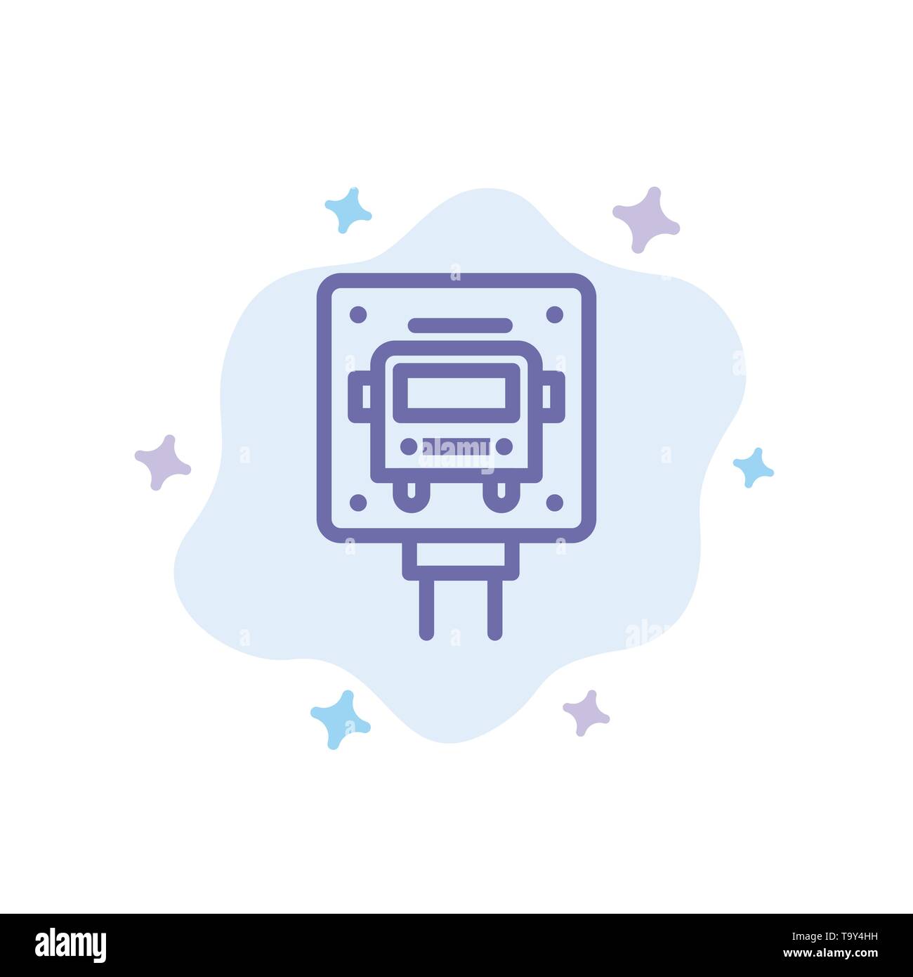 Stop Sign On Bus Stock Vector Images - Alamy