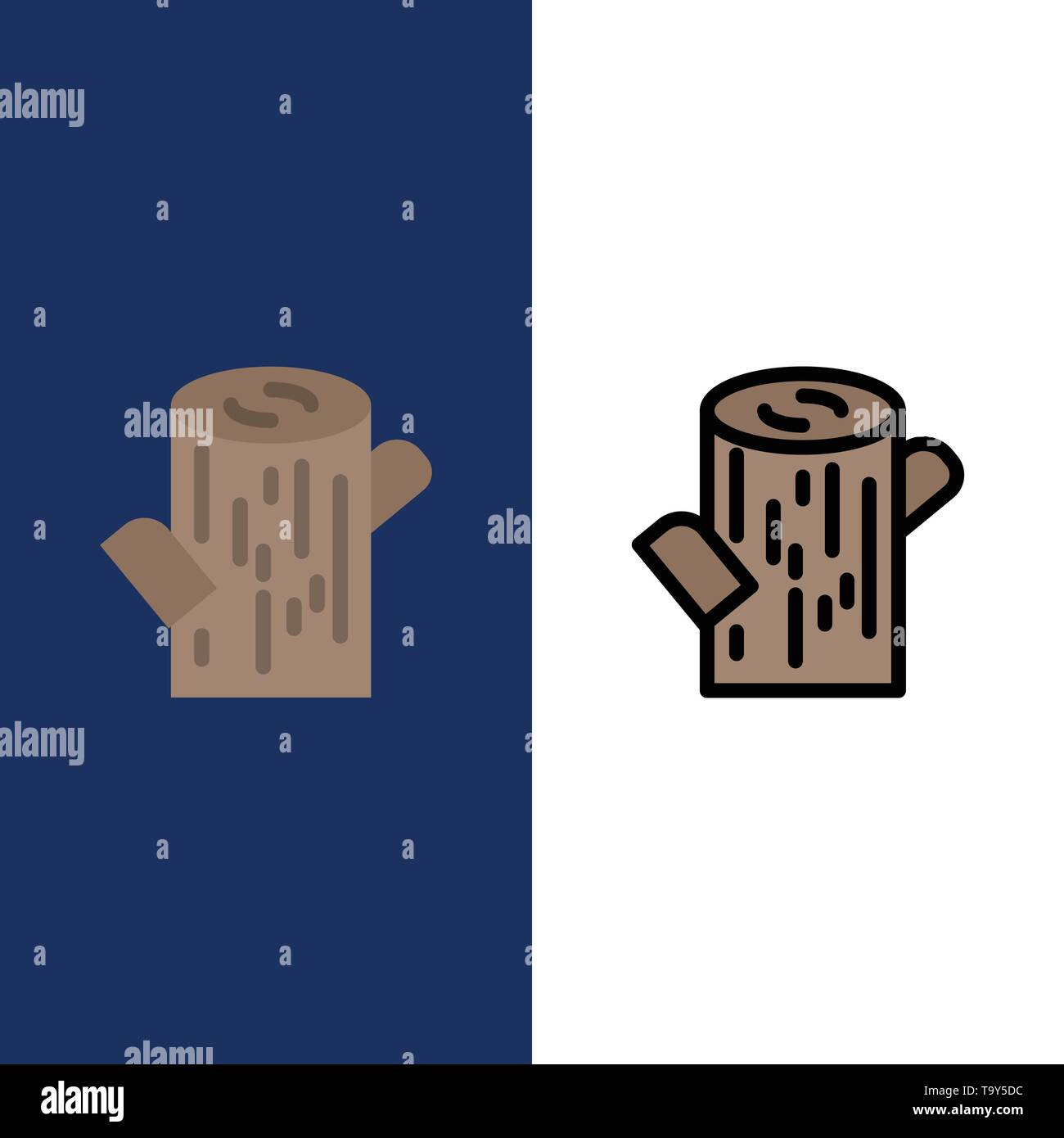 Wood icons Stock Vector Images - Alamy