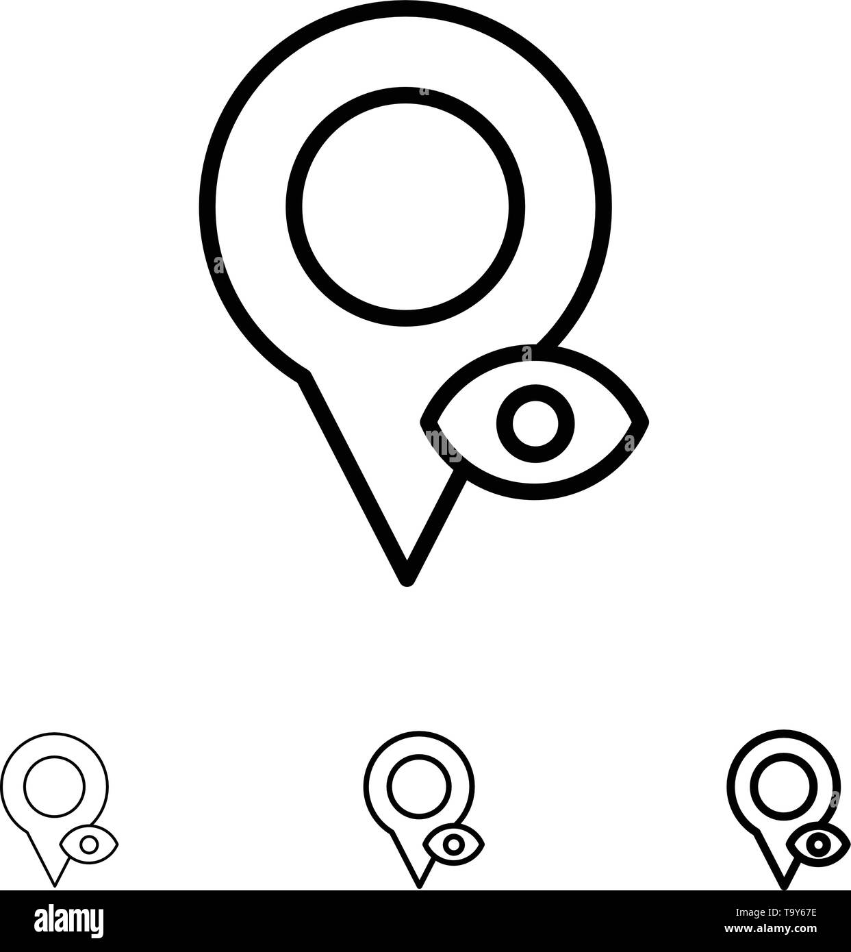 Map Pointer Eye Icon High Resolution Stock Photography and Images - Alamy