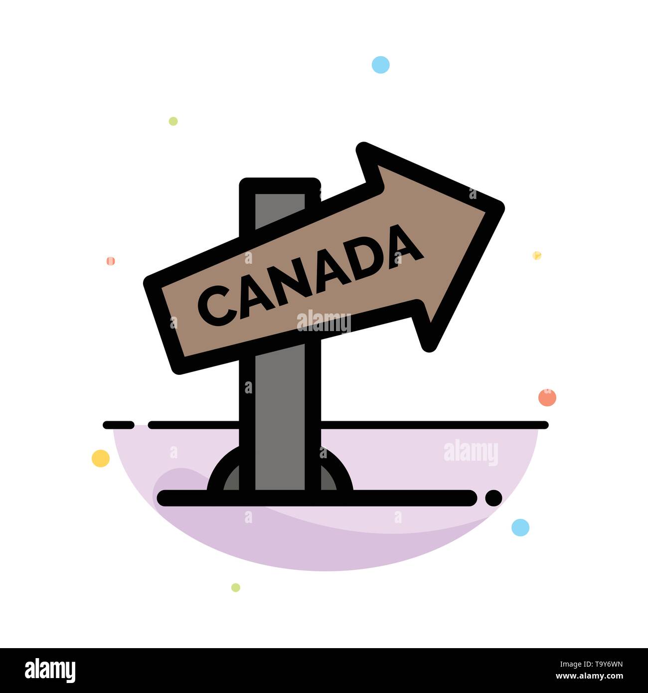 Canada destination sign Stock Vector Images - Alamy