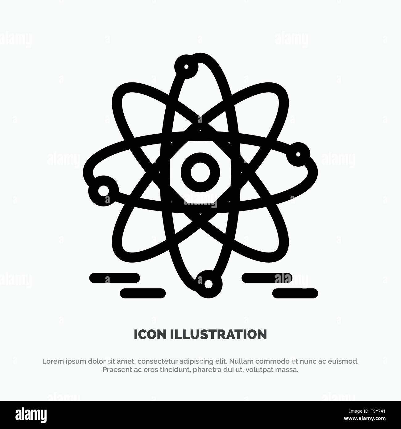 Atomic research vector vectors Cut Out Stock Images & Pictures - Alamy