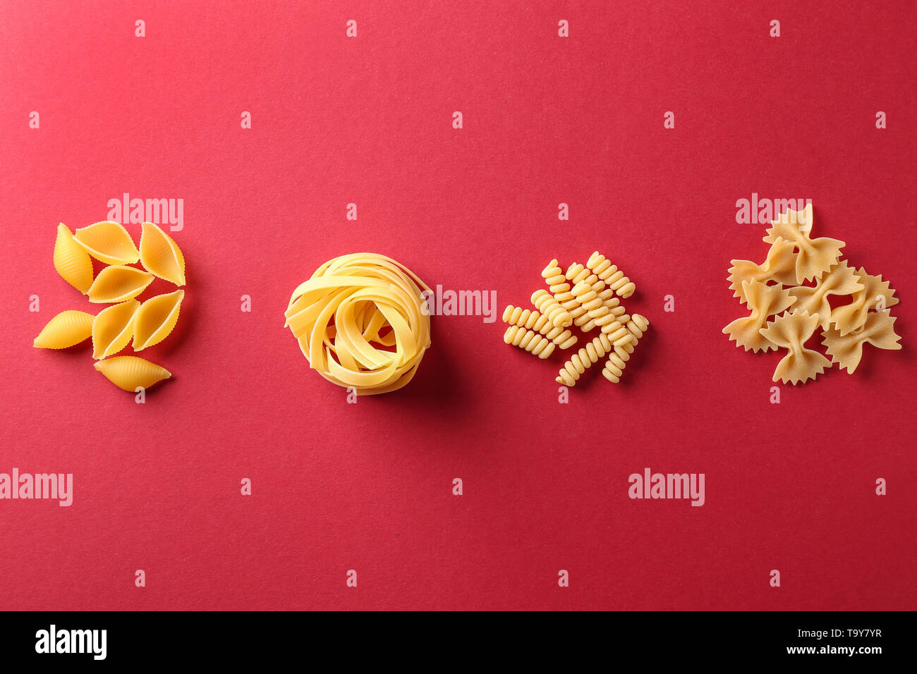 Assortment conchiglie pasta on hi-res stock photography and images - Alamy