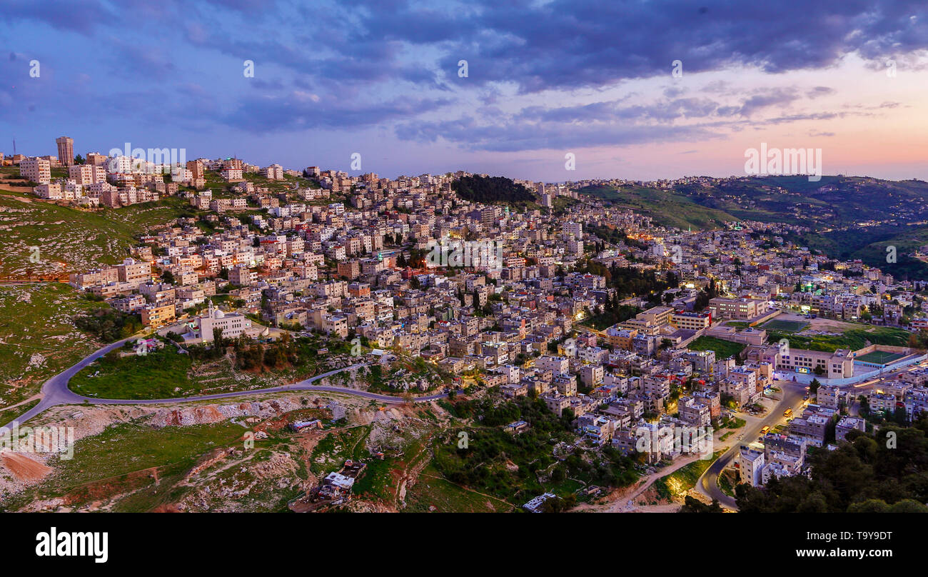The Skyline of Amman, Jordan at Sunset Stock Photo - Alamy