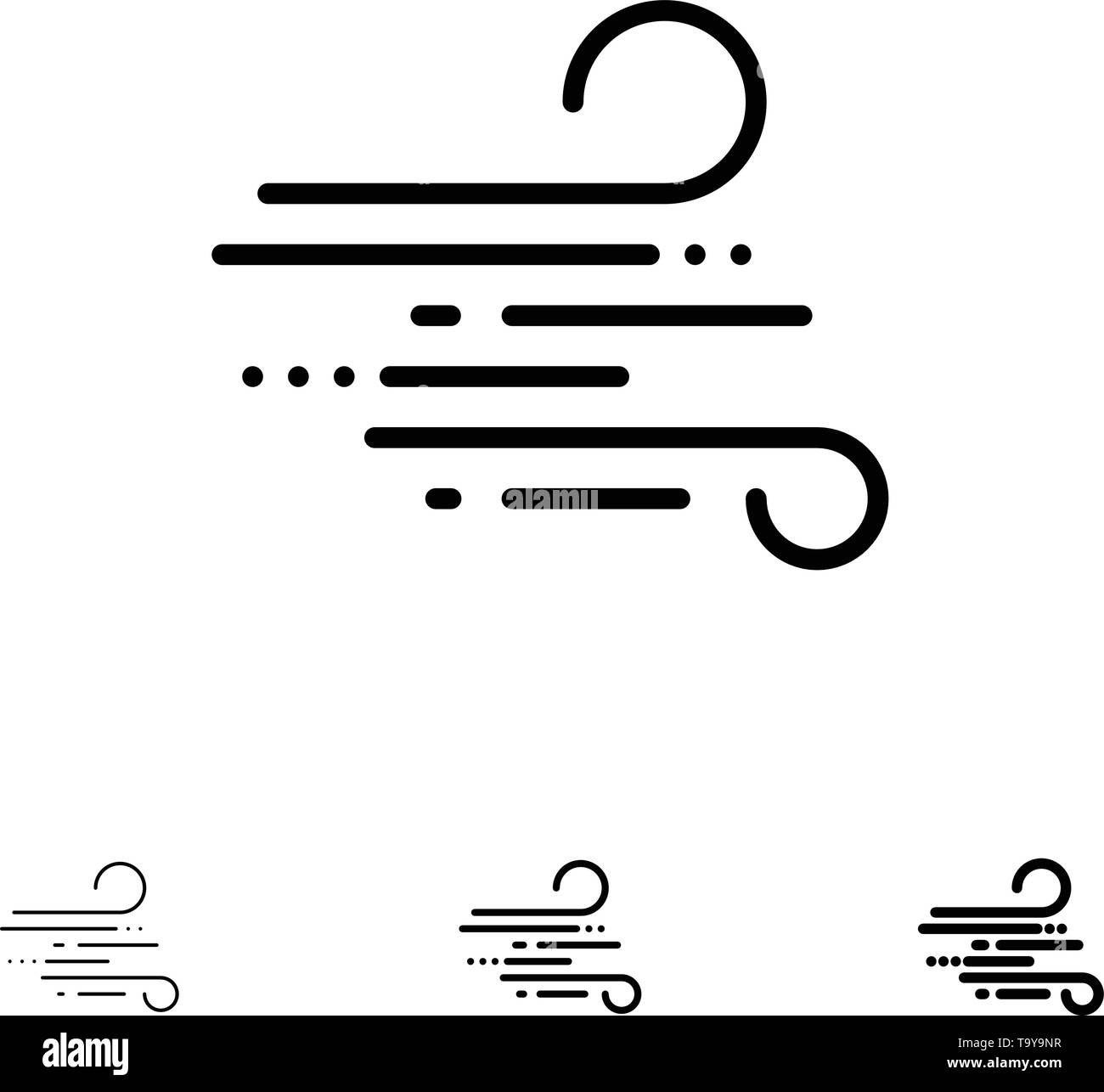 Windy weather sign Black and White Stock Photos & Images - Alamy