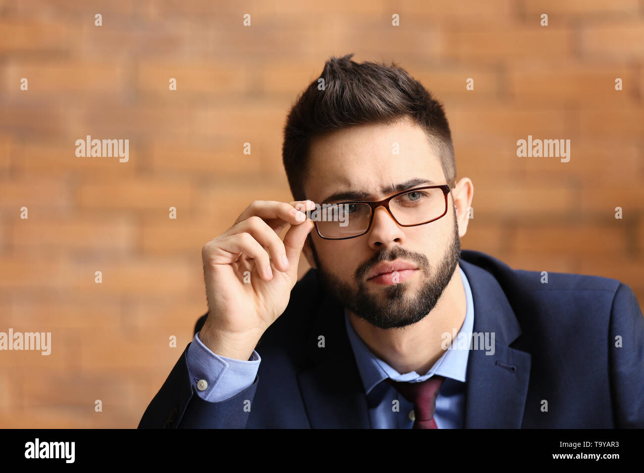 Concept poor eyesight young hi-res stock photography and images - Alamy