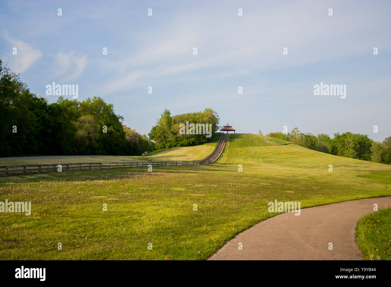 Once a Landfill, Now a Scenic Hilltop at Hines Park Michigan Stock ...