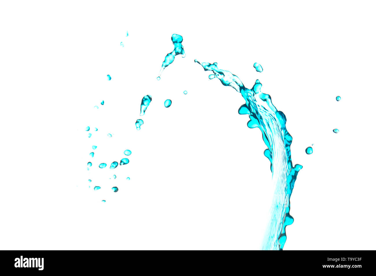 Splash of water on white background Stock Photo - Alamy