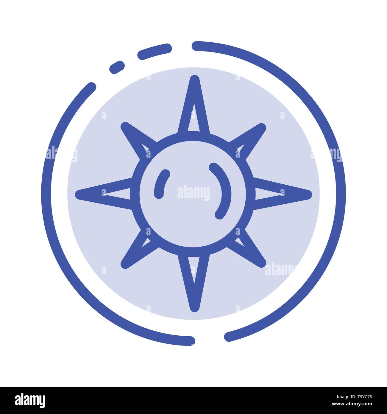 Blue sky summer hot warm sun sunshine Stock Vector Images - Alamy