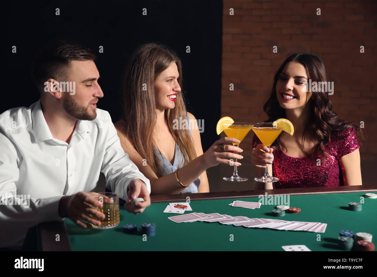 2 People Playing Poker