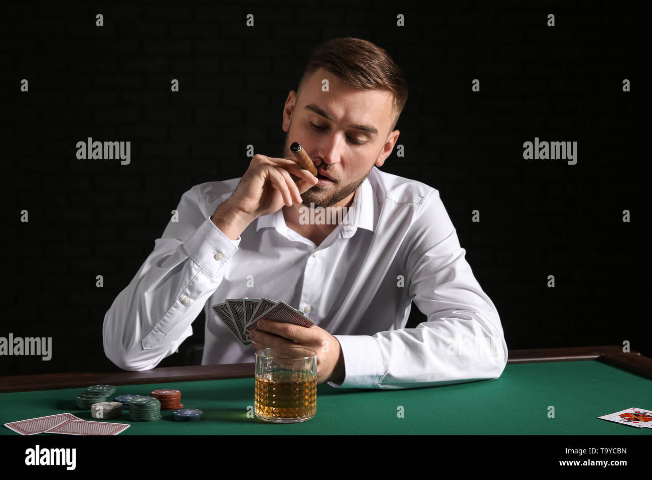 Poker man hi-res stock photography and images - Alamy