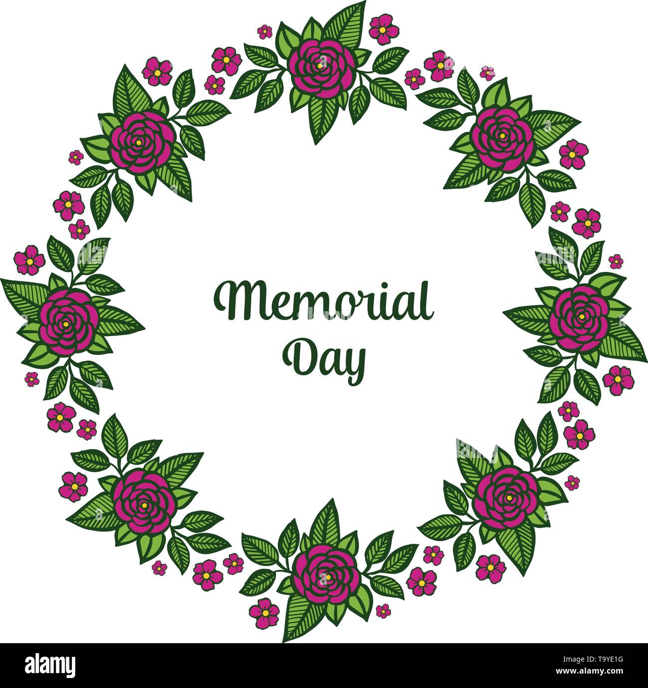 Vector illustration purple flower frames isolated white background for ...