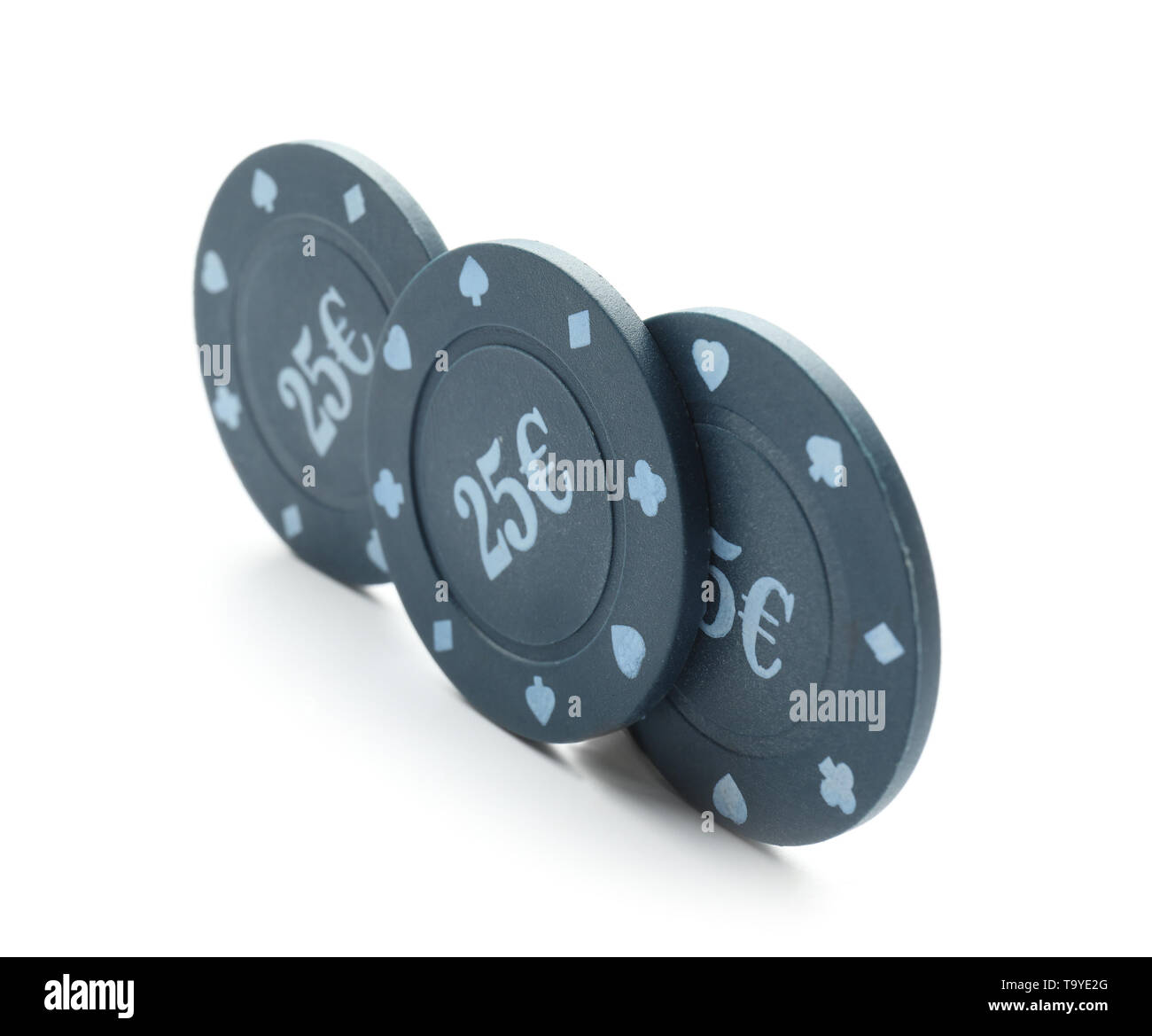 Playing casino chips chips bet Cut Out Stock Images & Pictures - Alamy