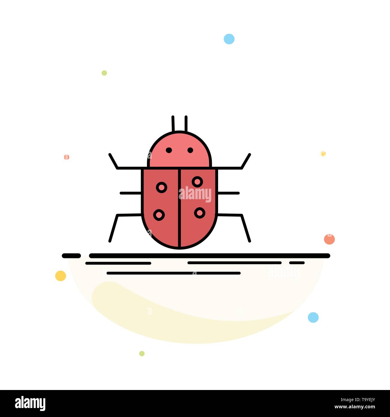 Bug, bugs, insect, testing, virus Flat Color Icon Vector Stock Vector ...