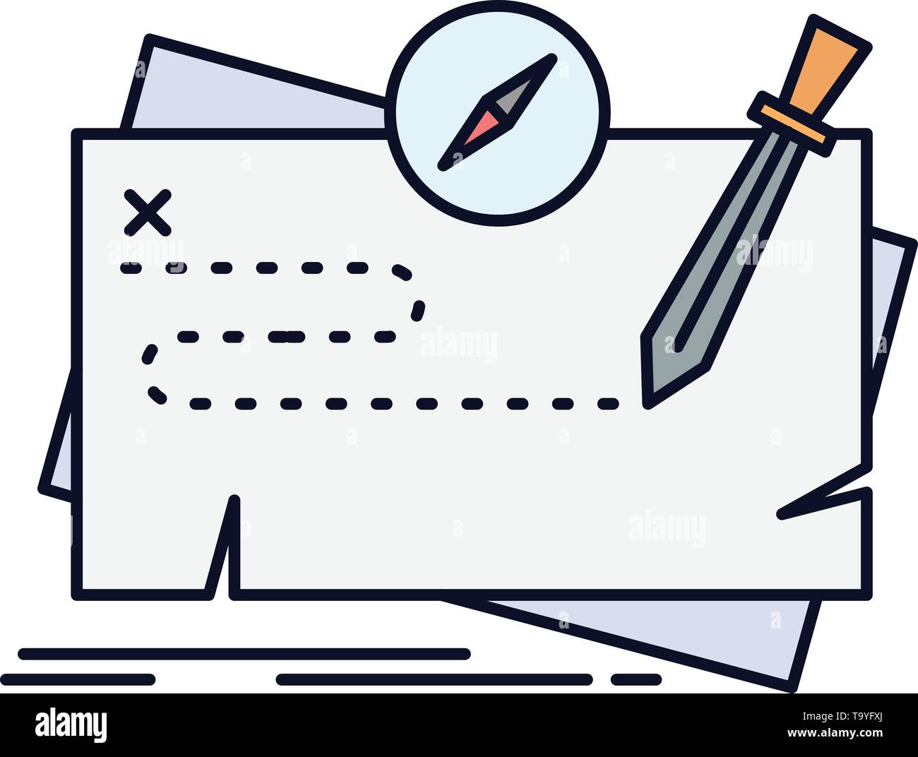 Map of lake forest Stock Vector Images - Alamy