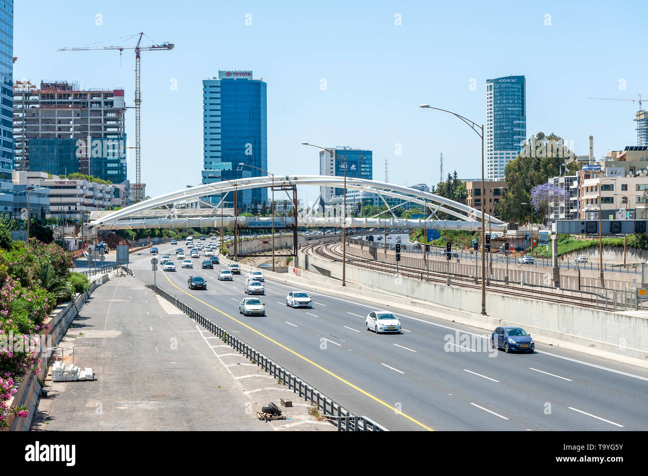 Israel, Tel Aviv-Yafo - 04 May 2019: Construction of the Yehudit ...