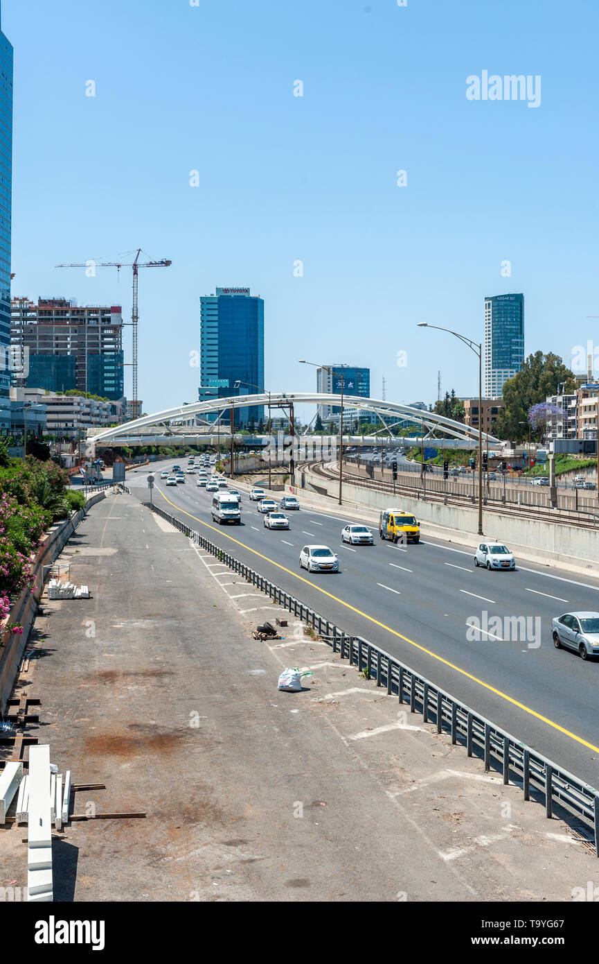 Israel, Tel Aviv-Yafo - 04 May 2019: Construction of the Yehudit ...