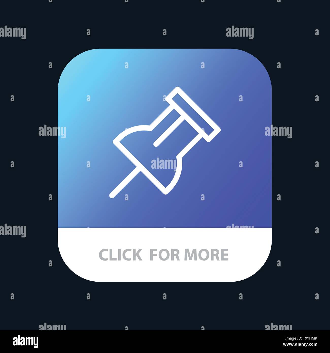 Button pinned Stock Vector Images - Alamy