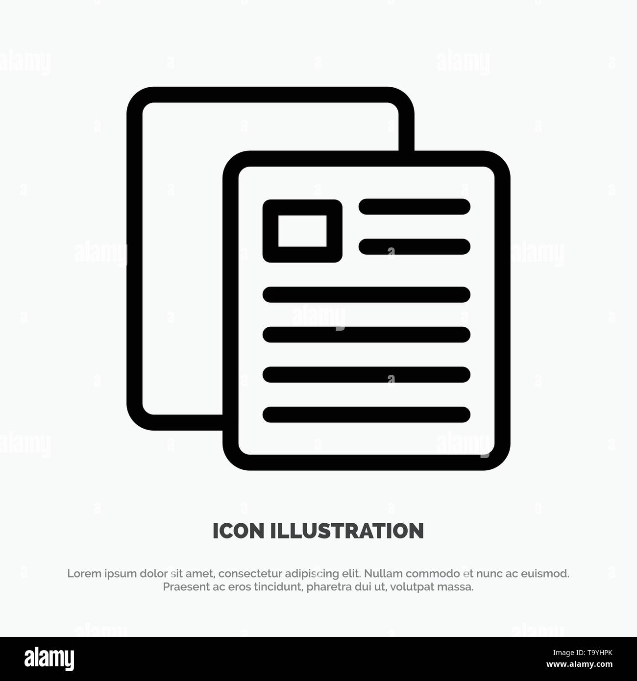 Education, School, Test, School Line Icon Vector Stock Vector Image ...