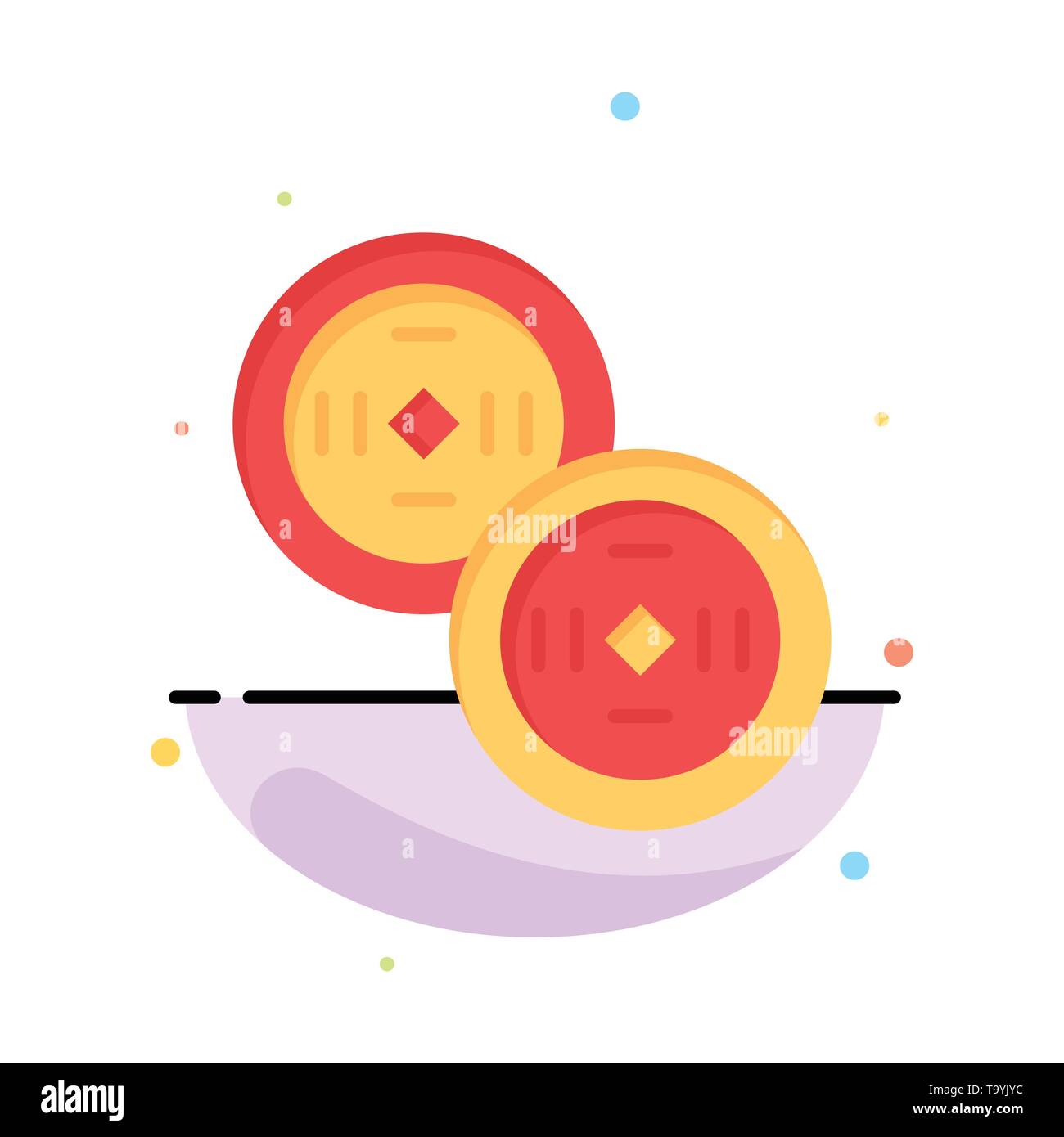 Chinese ancient coins Stock Vector Images - Alamy