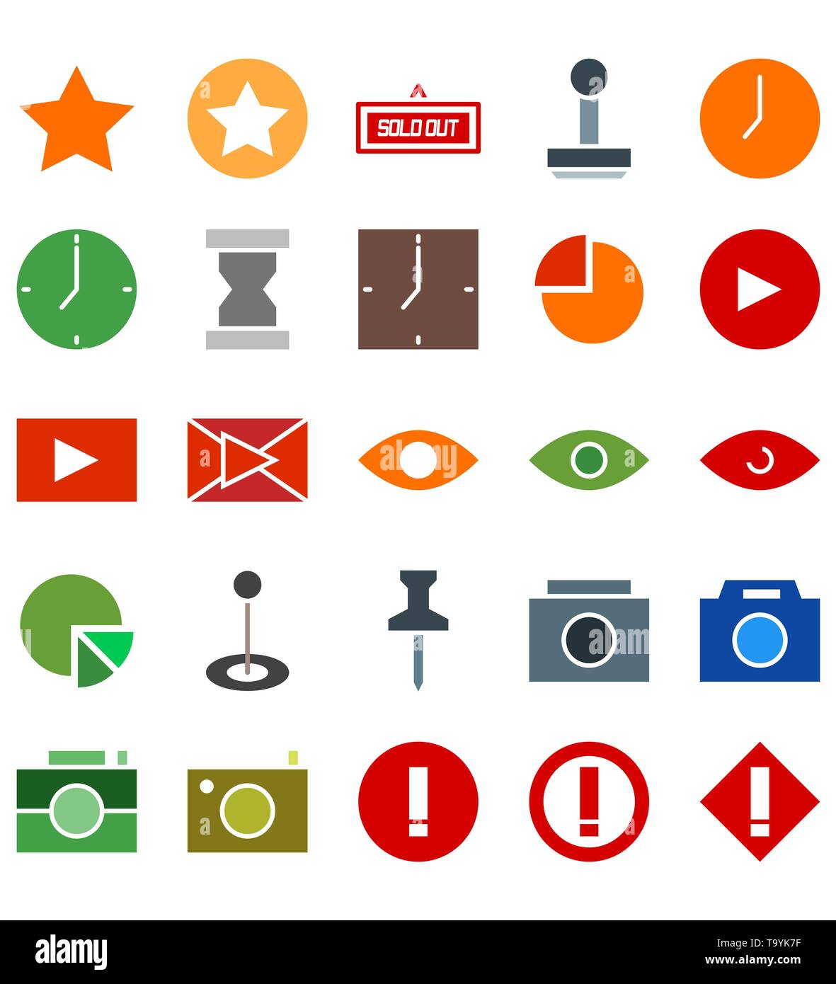 mixed sign symbol flat icon logo or illustration Stock Photo - Alamy