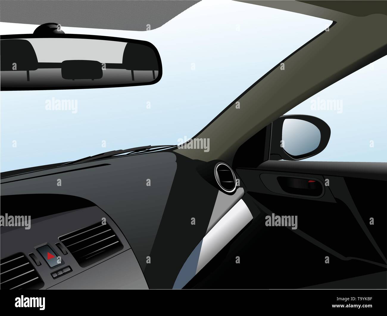 Interior dash dashboard Stock Vector Images - Alamy