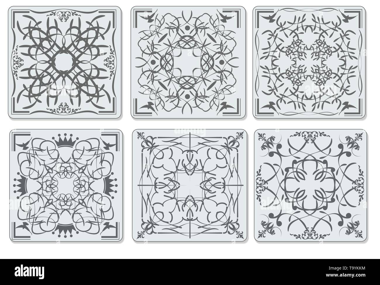 Decorative finishing ceramic tiles Stock Vector Image & Art - Alamy