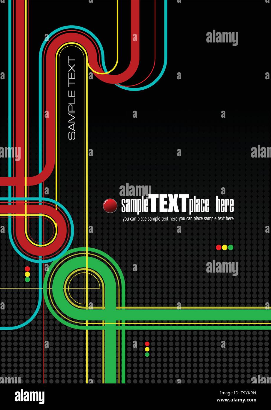 Traffic light junction vector vectors Stock Vector Images - Alamy