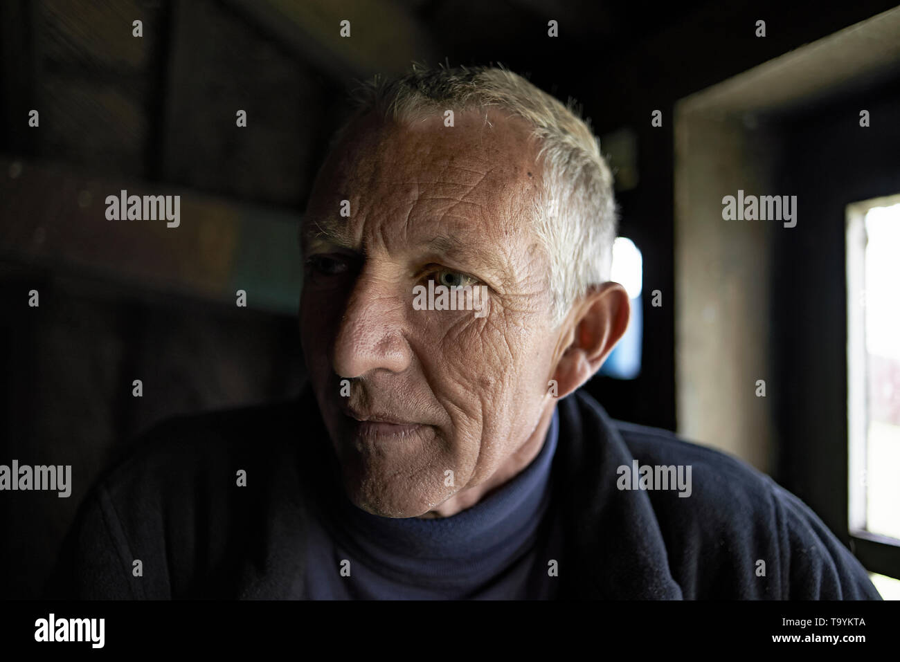 Portraits of a Dutch miller at his windmill in the Netherlands Stock ...