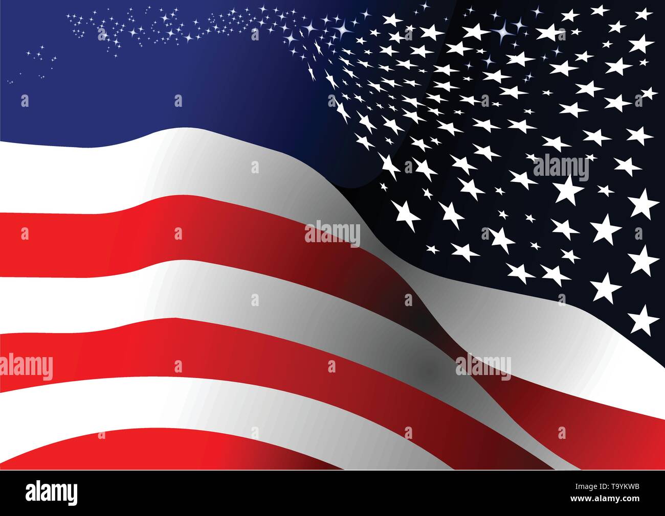 4th July – Independence day of United States of America. Vector ...