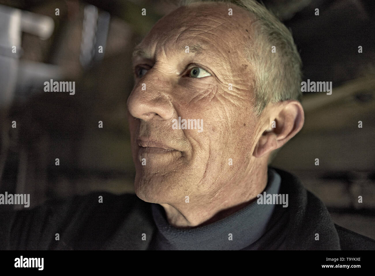Portraits of a Dutch miller at his windmill in the Netherlands Stock ...