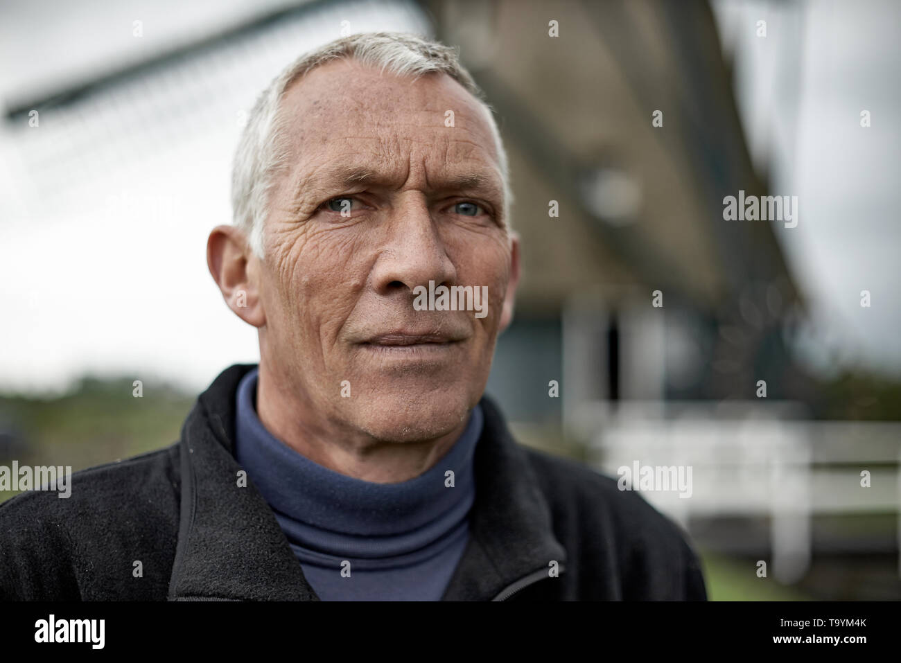 Portraits of a Dutch miller at his windmill in the Netherlands Stock ...