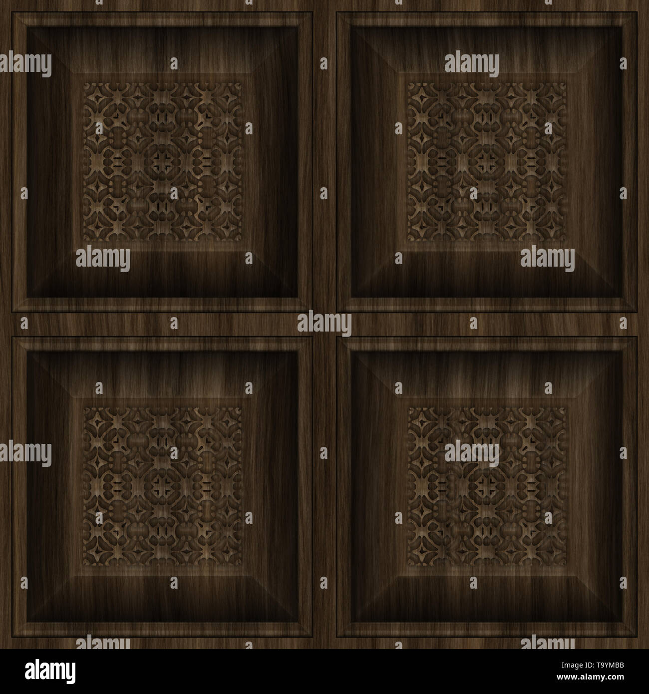Carved Wood Seamless Texture Tile Stock Photo - Alamy