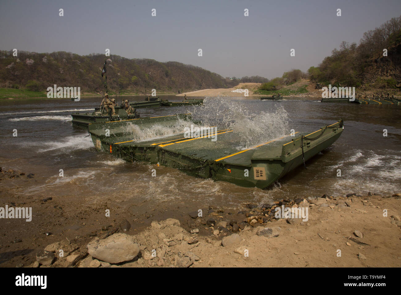 SEOK-EUN-SO, Republic of Korea – An improvised ribbon bridge, from the ...