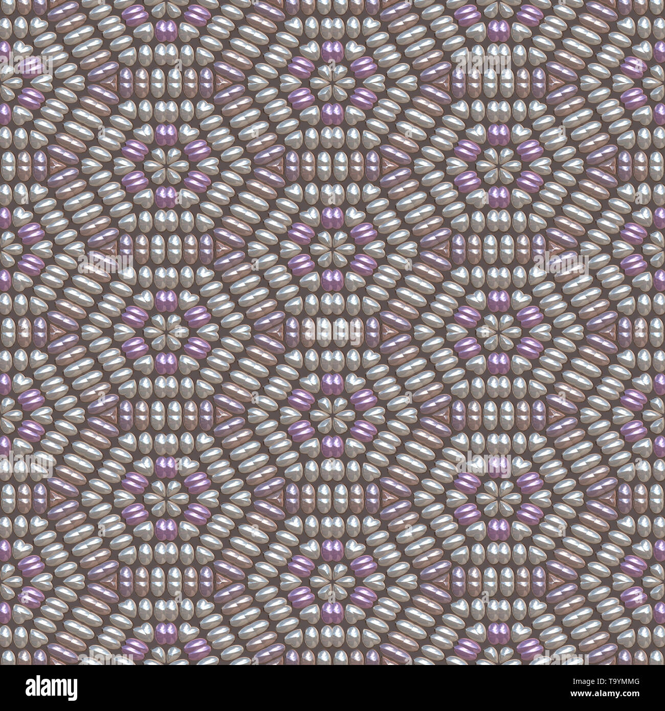 Pearl Beads Seamless Texture Tile Stock Photo - Alamy