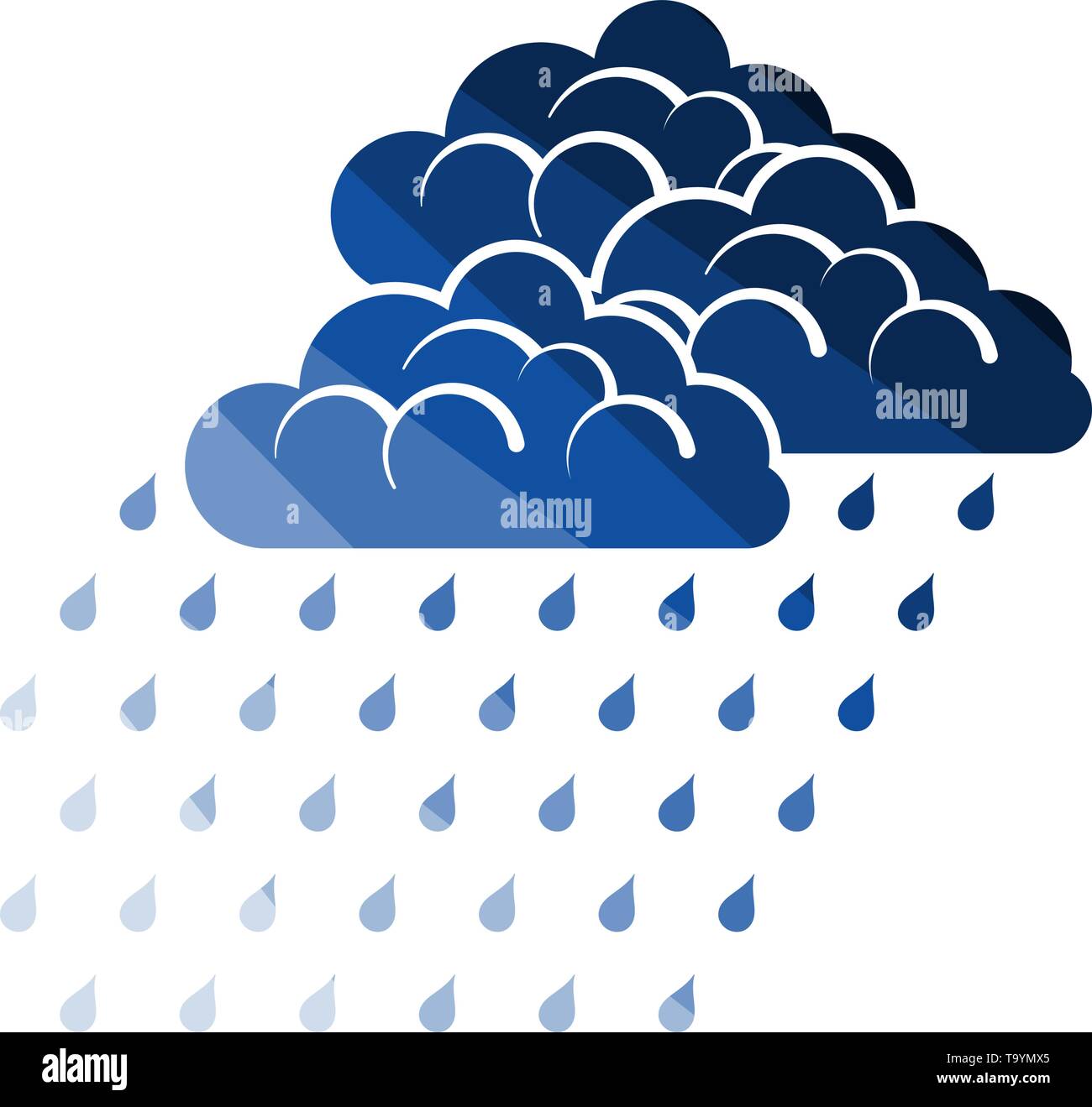 Rainfall Icon. Flat Color Ladder Design. Vector Illustration Stock ... Rainfall Icon. Flat Color Ladder Design. Vector Illustration Stock ...