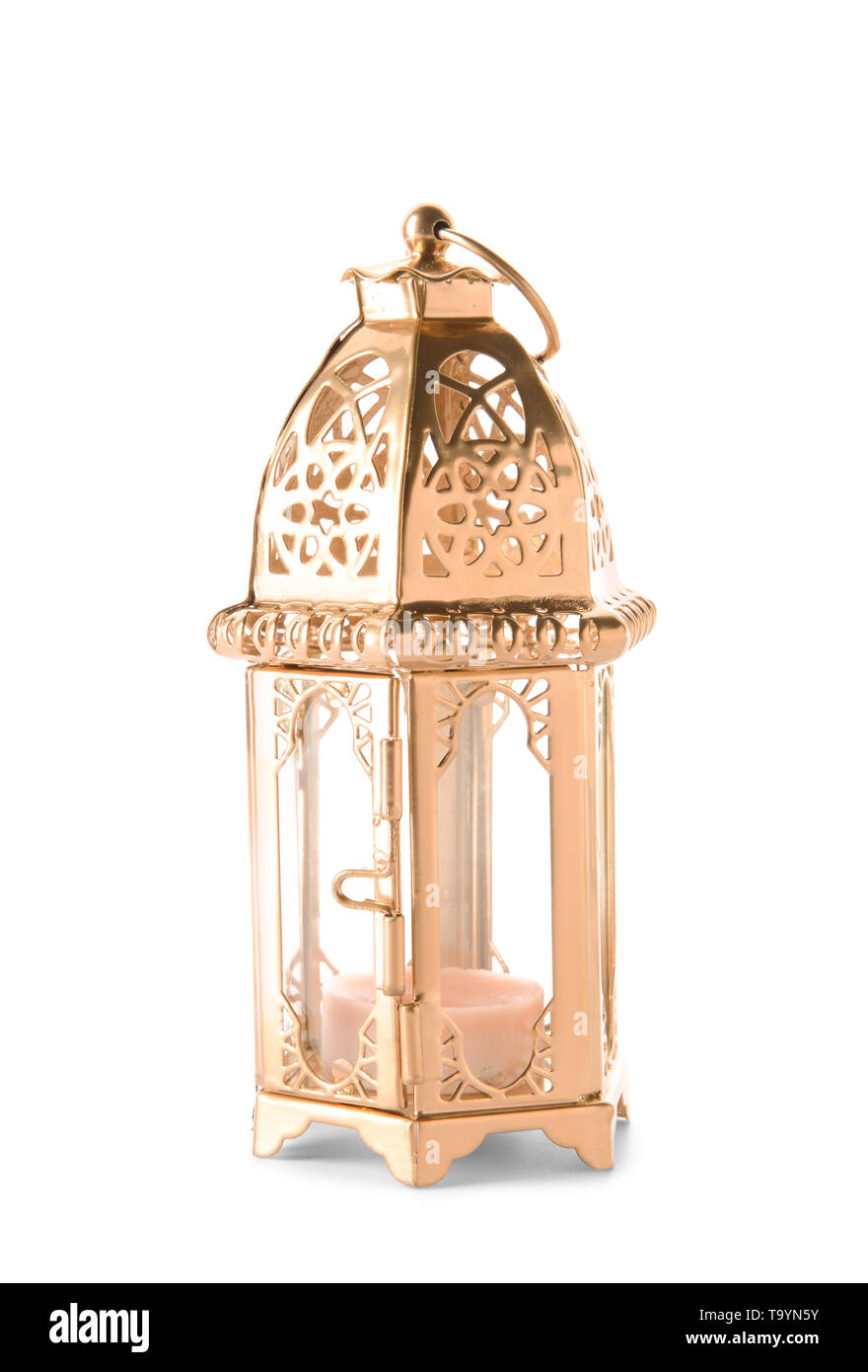Muslim lamp as Ramadan symbol on white background Stock Photo - Alamy