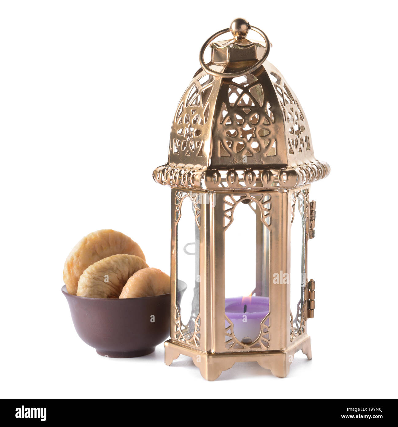 Muslim lamp as Ramadan symbol on white background Stock Photo - Alamy