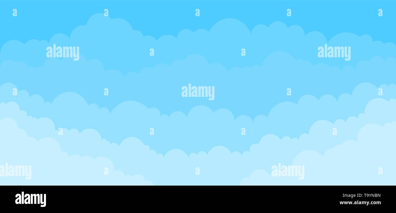 Simple sky background with clouds Stock Vector Image & Art - Alamy