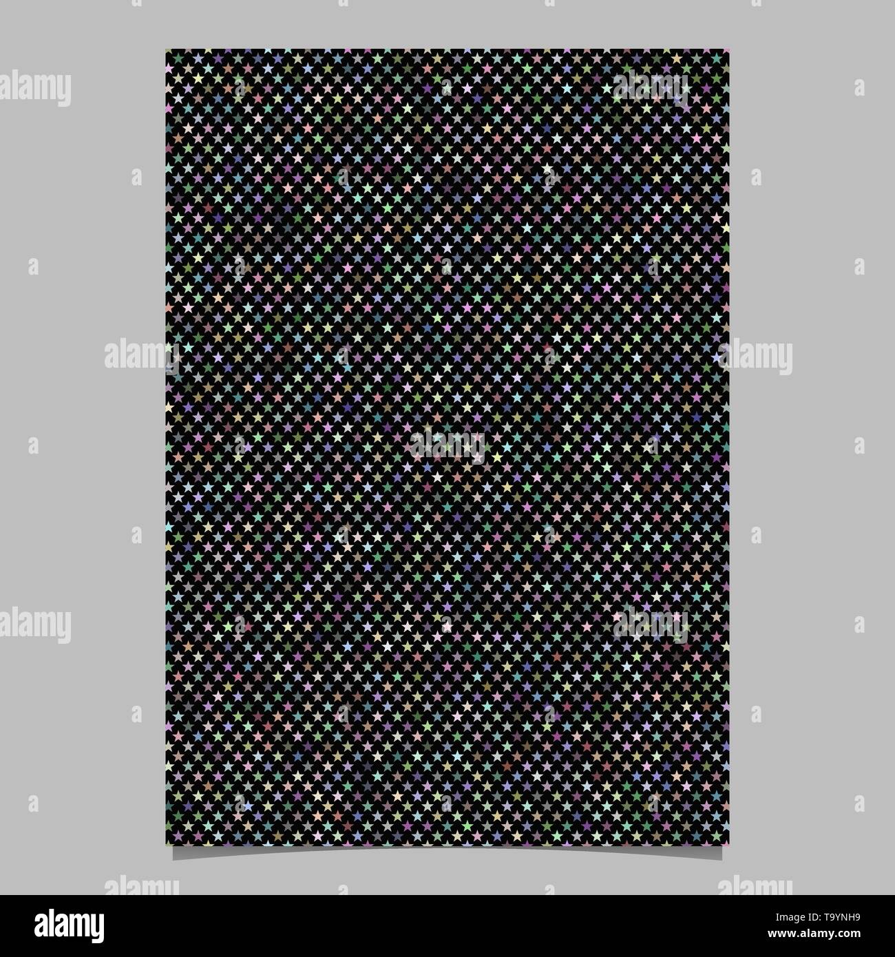 Pentagram pattern poster design - vector document background Stock ...